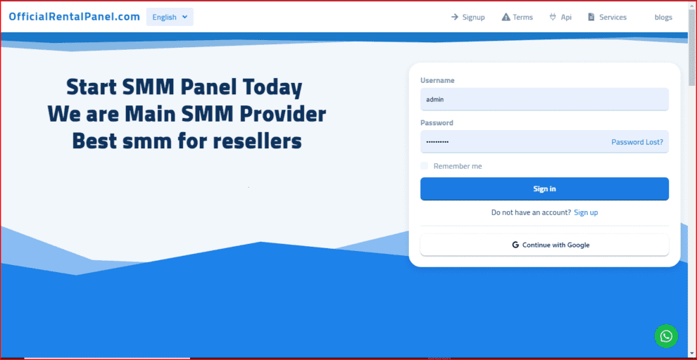 Official Rental SMM Panel Script : SMM Scripts